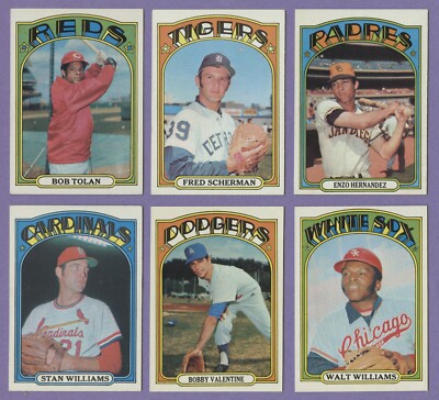 1972 Topps, U-Pick 20 ExMt-NrMt 300 Diff Commons/ minor stars | eBay