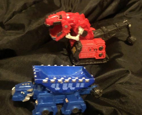 Dinotrux Ton Ton Blue Dump Truck Mini Diecast & Plastic Ty Rux Toy ...