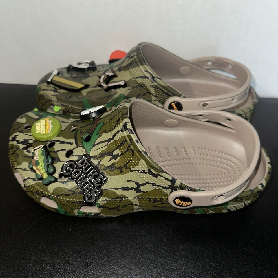 LUKE COMBS X CROCS Bootlegger CLASSIC CLOG Mossy Oak Camo Mens 7 Womens ...