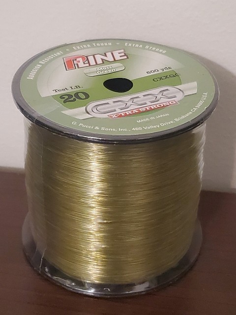 P-Line CXX Extra Strong Line Moss Green 20lb 600 Yards for sale online ...