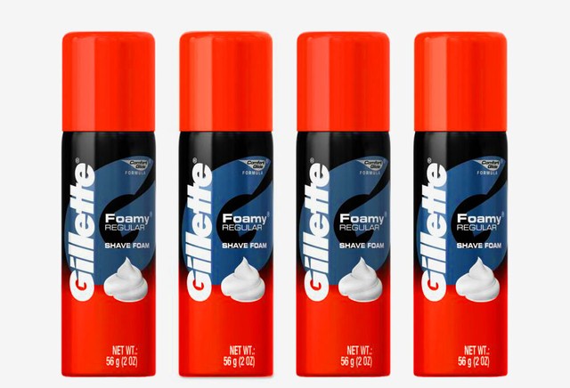 Gillette Foamy Shaving Cream Regular 2 oz (Pack of 4) | eBay