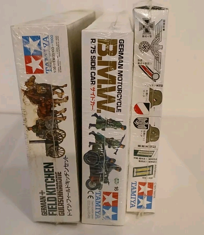 3 Boxes Tamiya Military Miniatures 1/35 Scale Figure Sets- Sealed Boxes ...
