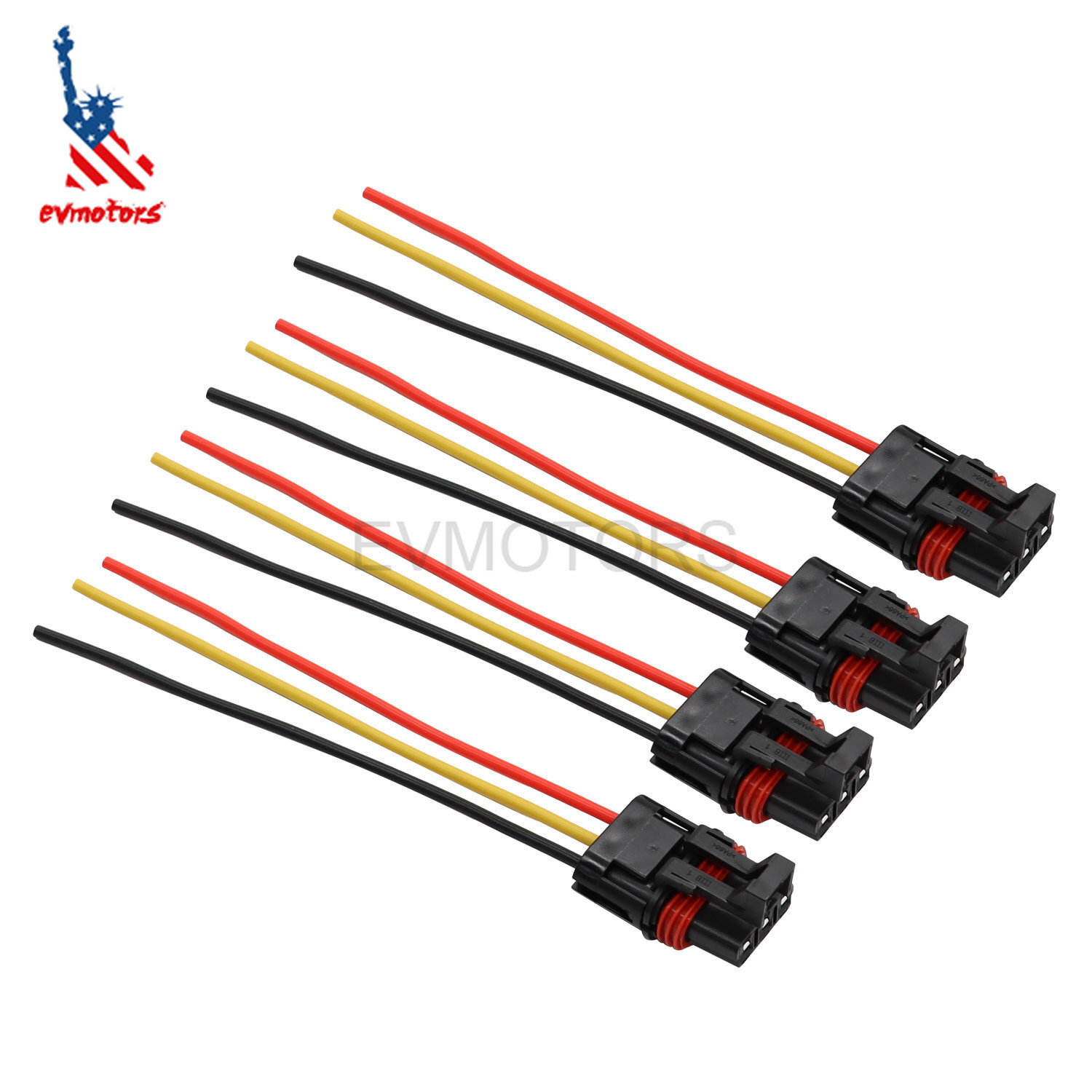 4PCS For Polaris Ranger Crew XP1000 & RZR RS1 Pulse Power Plug Pigtail ...