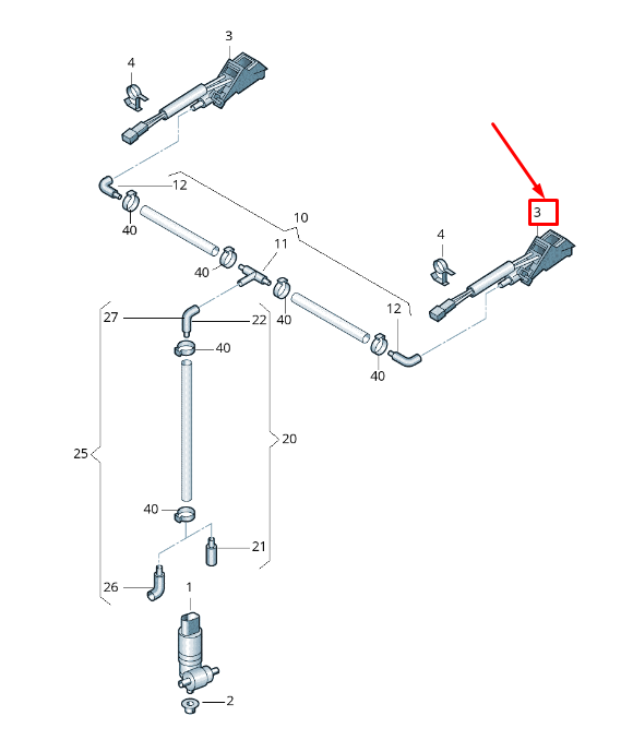 SKODA OCTAVIA 5E MK3 Windscreen Nozzle Jet 1Z0955985 NEW GENUINE | eBay.de