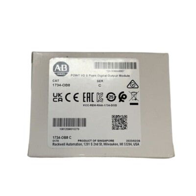 New Factory Sealed AB 1734-OB8 SER C POINT I/O 8 Point Digital Output ...