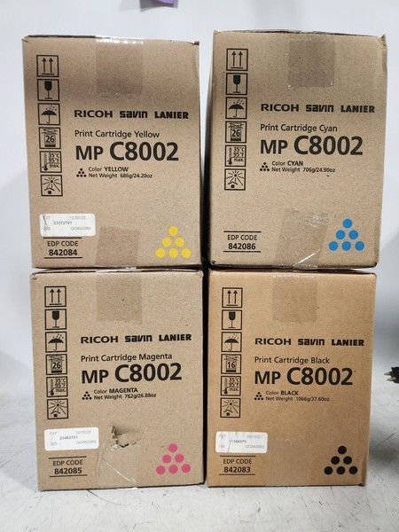 Ricoh Savin MP C8002 Standard Yield Toner Cartridge Set for sale online | eBay