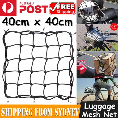 Motorcycle Bungee Cargo Net Helmet Holder Mesh Bike Accessories with 6 ...