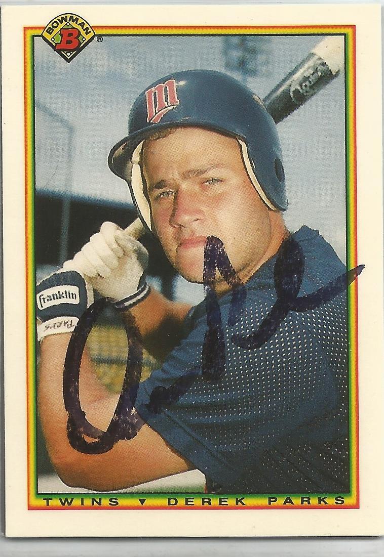 Minnesota Twins DEREK PARKS autographed 1990 Topps | eBay