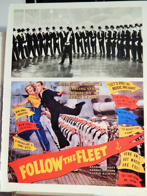 FOLLOW THE FLEET (GINGER ROGERS, BETTY GRABLE) MOVIE PHOTO (1985 ...