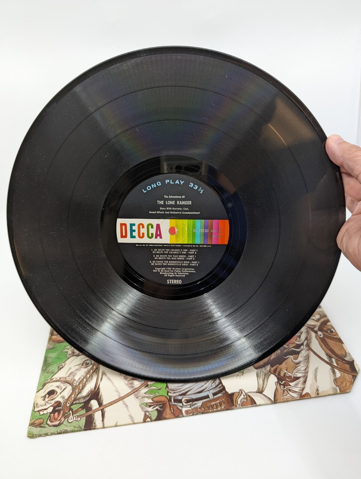 1957 The Adventures of the Lone Ranger Vinyl Record | eBay