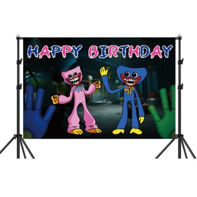 Poppy Playtime Backdrop Banner Kids Birthday Party Decorations Photo ...