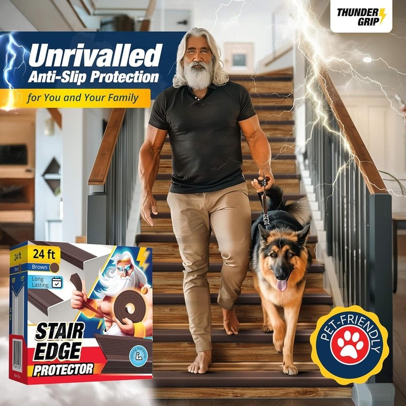 Vinyl Stair Edging Trim 48ft Slip Resistant Waterproof Stair Nosing ...