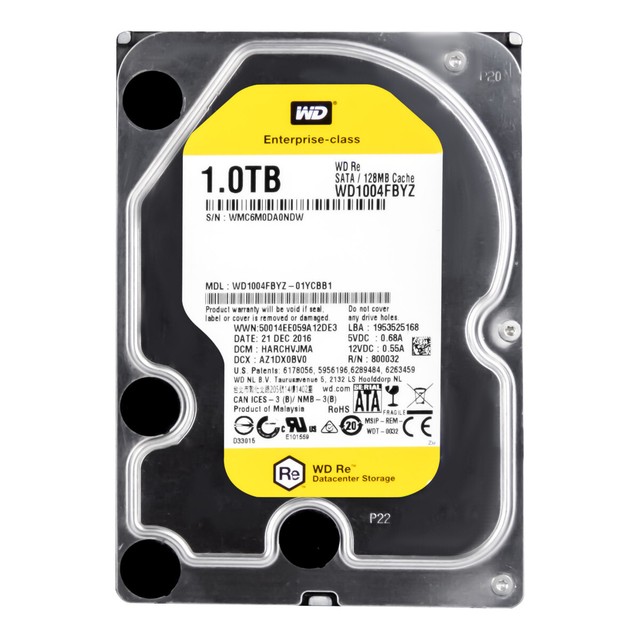 WD Re 1000gb Serial ATA Internal Hard Drive WD1004FBYZ for sale online ...