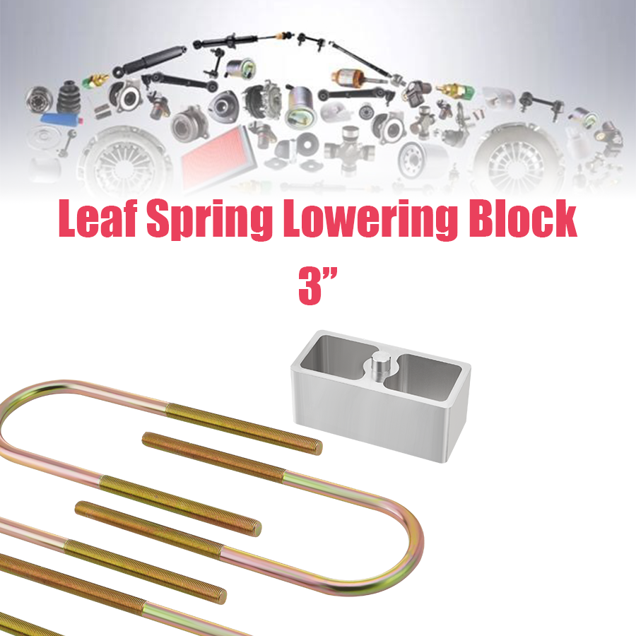 Universal 3" / 4‘’ Drop with U-Bolts & Hardware Leaf Spring Lowering ...