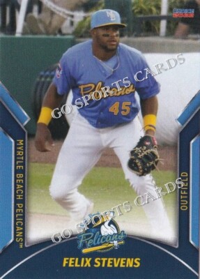 2022 Myrtle Beach Pelicans Felix Stevens RC Rookie Chicago Cubs CUBA | eBay