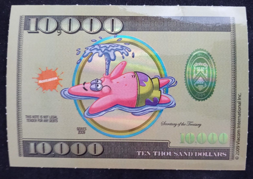 Sponge Bob Squarepants Money Sticker Series 3 #7 Of 12 | eBay Australia