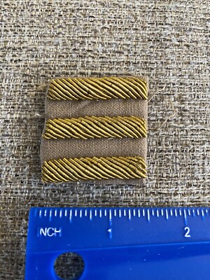 WWII US Army Bullion Overseas Service Bars Three Bars Tan 1 1/2 Years ...