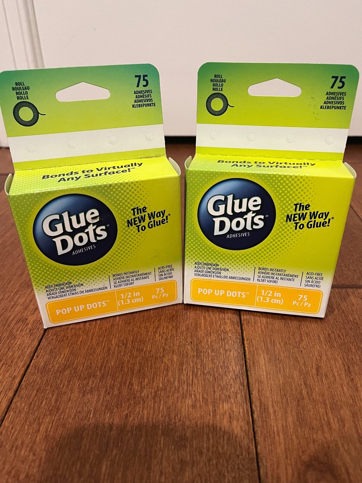 Glue Dots Pop up Adhesive Dot Roll Contains 75 .5 Inch Diameter 12296 ...