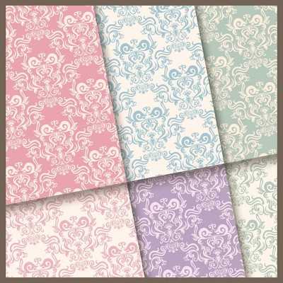 classic pastel pattern small size paper for craft 48 sheets - 6 designs ...