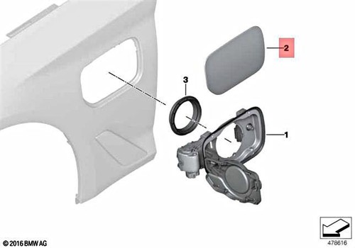 Genuine BMW G30 G38 530e 530eX 530Le Sedan Charging Flap 51177387937 | eBay