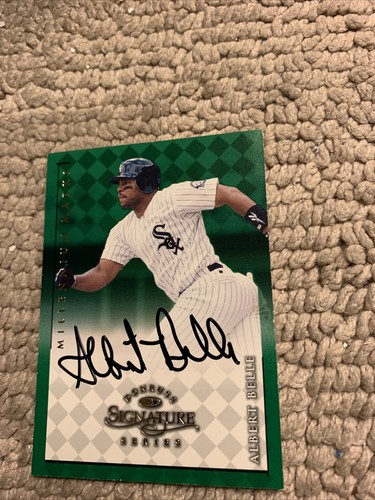 Albert Belle Autograph 1998 Donruss Millennium Marks 0436 1000 ...