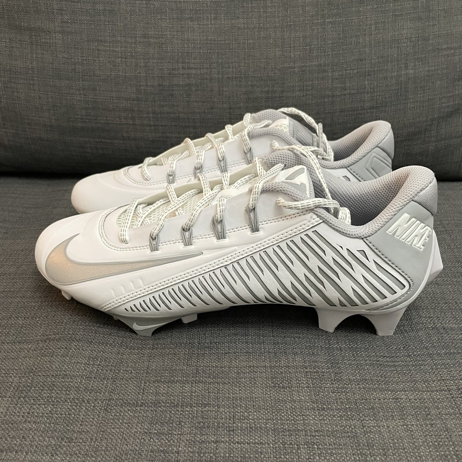 Nike Men Vapor Edge 360 VC Vapor Carbon Cleats White Silver Size 9 ...