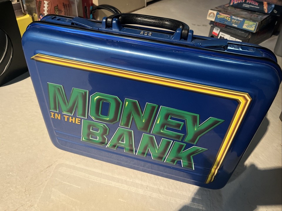 WWE Official Full Size Replica Blue Money In The Bank Briefcase- Keys ...
