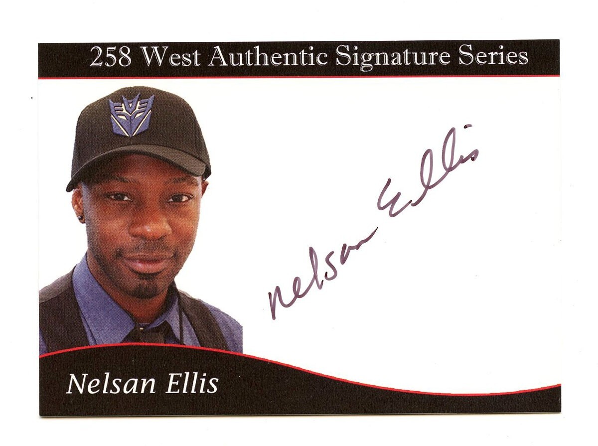 258 West Authentic Signatures Series Nelson Ellis Autographed Card ~ 29 ...