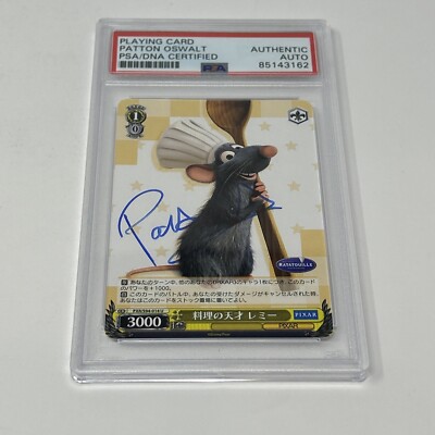 Patton Oswalt Signed 2023 Weis Shwarz REMY DISNEY PSA DNA Autographed ...