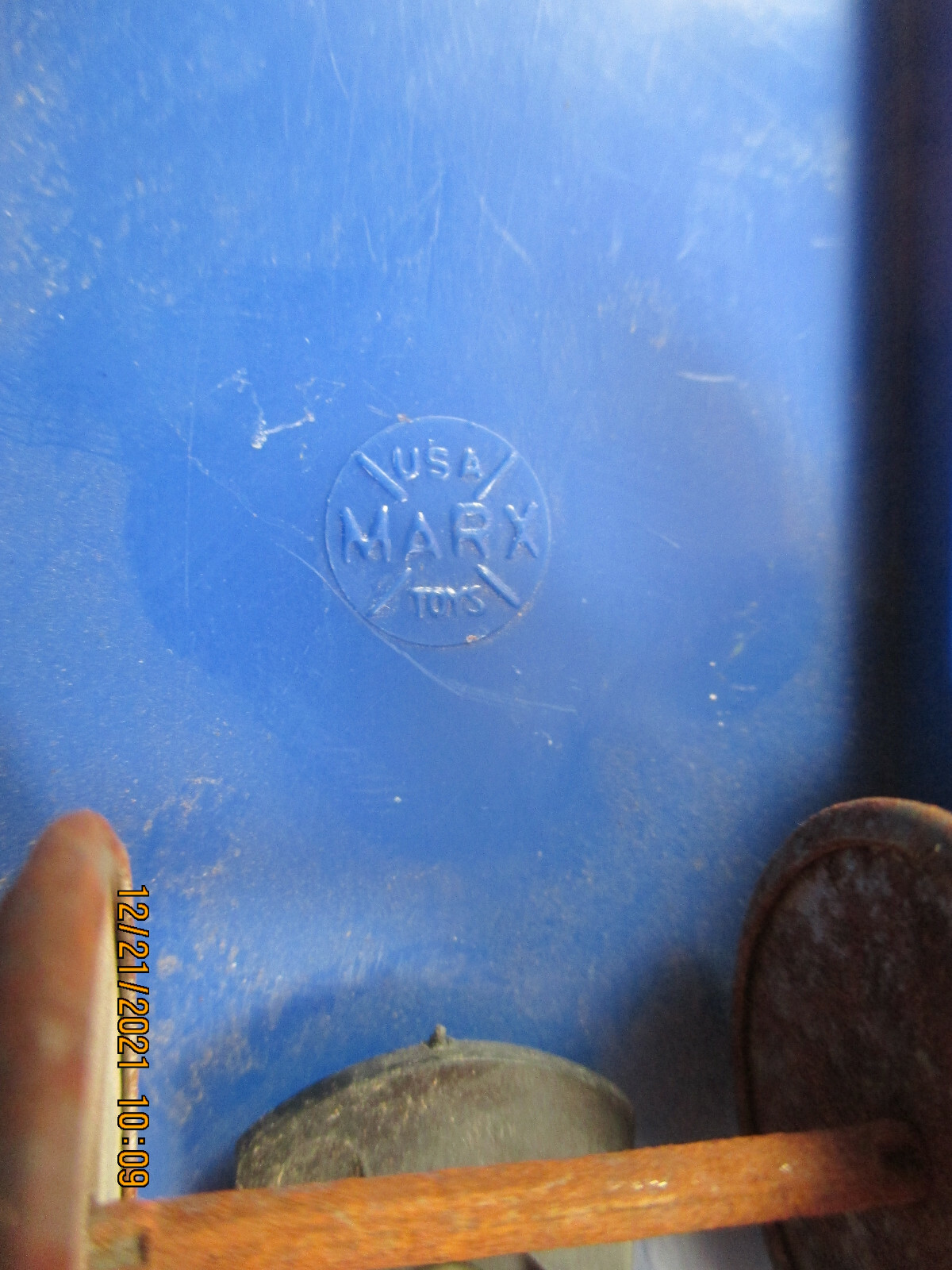 Blue Marx Toys 1961 Box Cargo Car Train PENNSYLVANIA RAILROAD # 347-100 ...