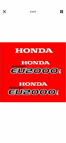 Custom One off Honda Generator stickers 200mm x 70mm approx 76783016996 ...