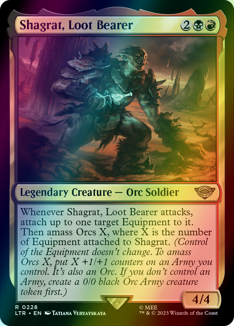 Shagrat, Loot Bearer FOIL, The Lord of the Rings, MTG LTR NM/M | eBay