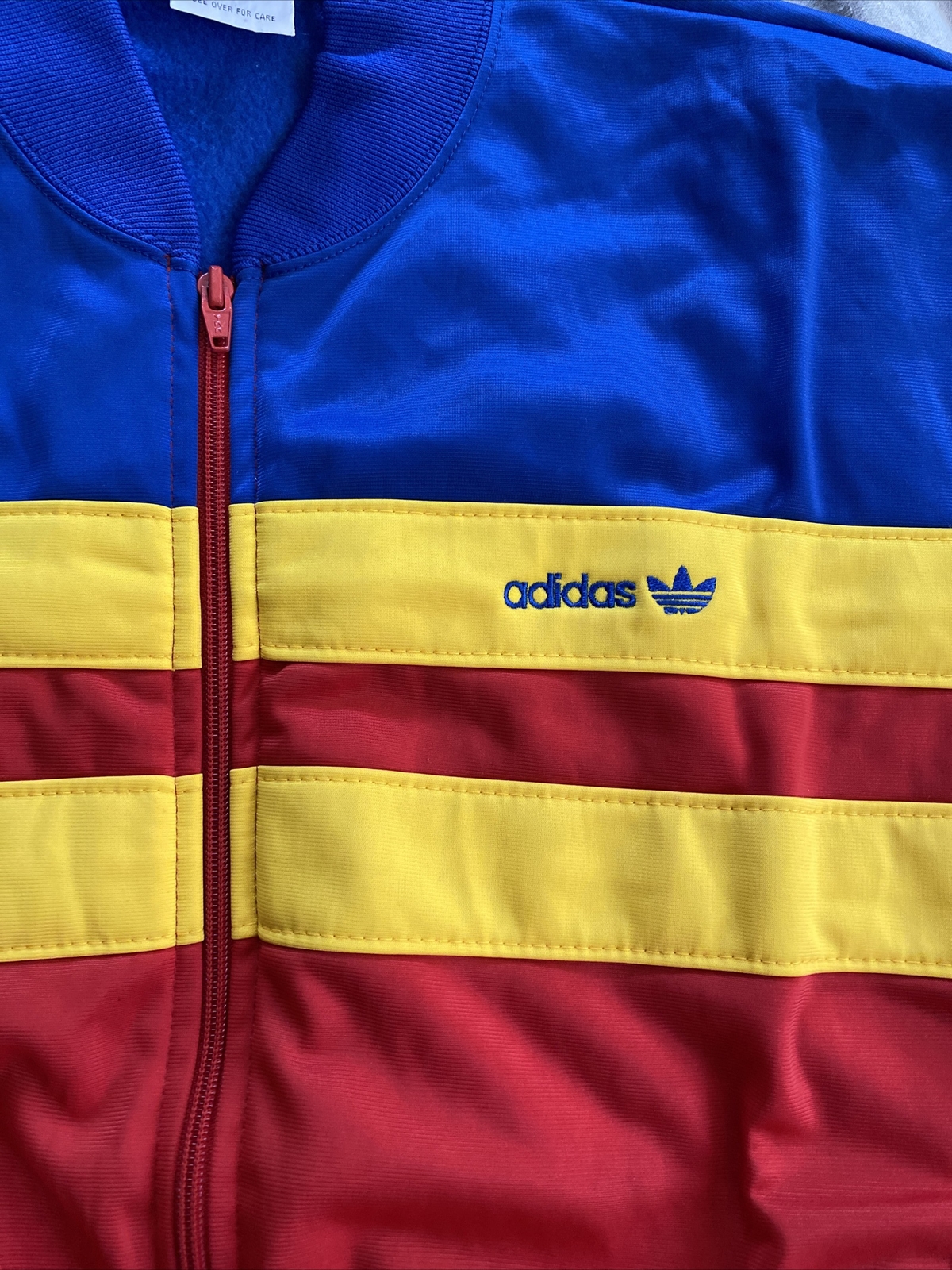 Rare Vintage adidas track jacket Color Block Primary … - Gem