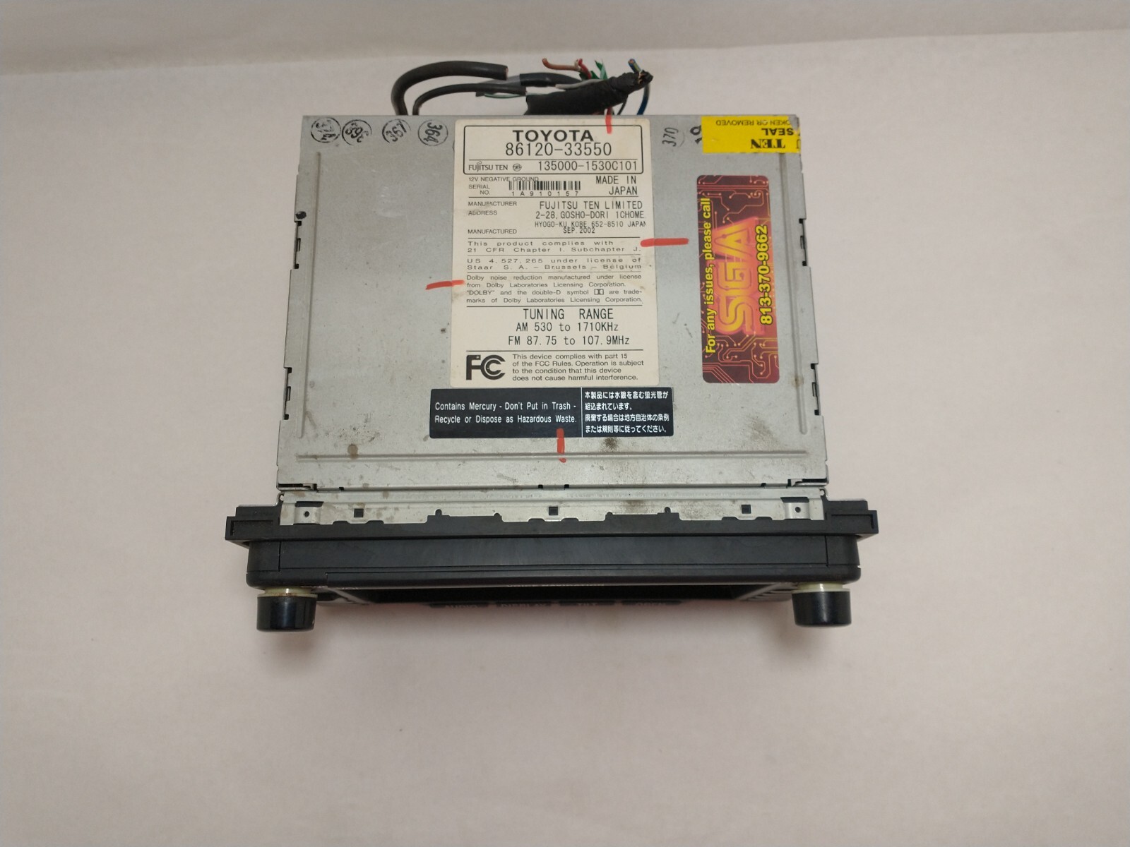 Lexus Es300 Radio Navigation Touch Screen 02 03 for sale online | eBay