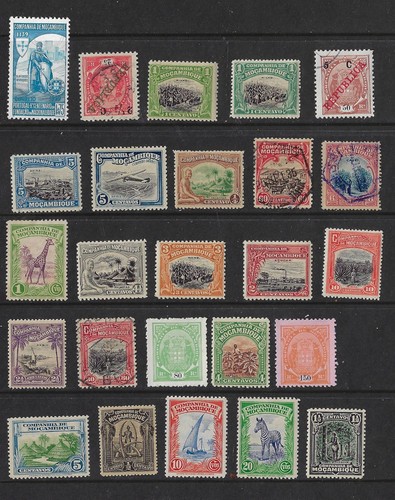 25 ALL DIFFERENT MOZAMBIQUE COMPANY STAMPS (PORTUGESE) | eBay