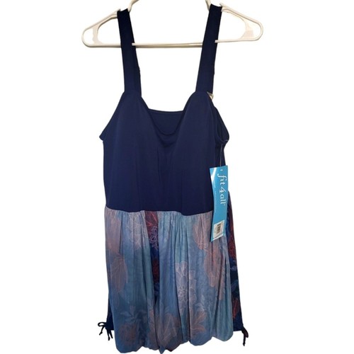 Fit4U Fit For All Navy Blue Swimsuit, Plus Size 20W, NEW w/Tag | eBay
