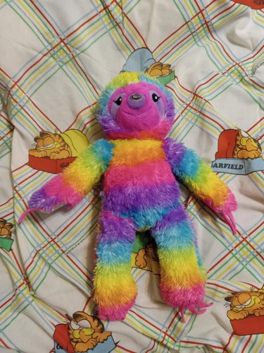 Build-a-Bear Sloth Stuffed Plush Toy Rainbow Let's Hang Colorful ...
