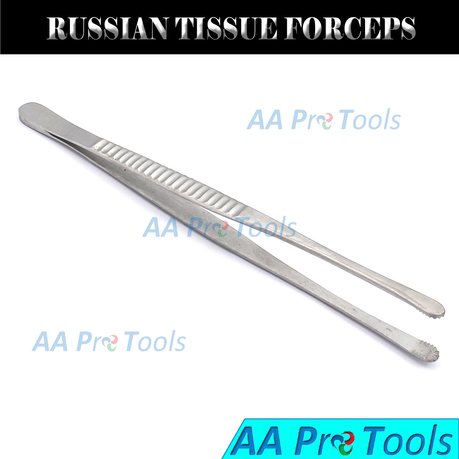 2 Pieces Russian Tissue Forceps 6"+8" Surgical Dental Instruments | eBay