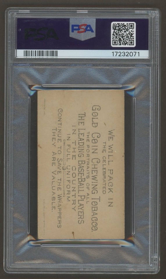 1887 N284 Gold Coin Buchner *JOHN WARD* HOF PSA 6 EXMT Pop 2, 1 Higher ...