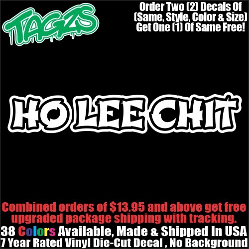 Ho Lee Chit V2 Funny DieCut Vinyl Window Decal Sticker Car Truck SUV ...