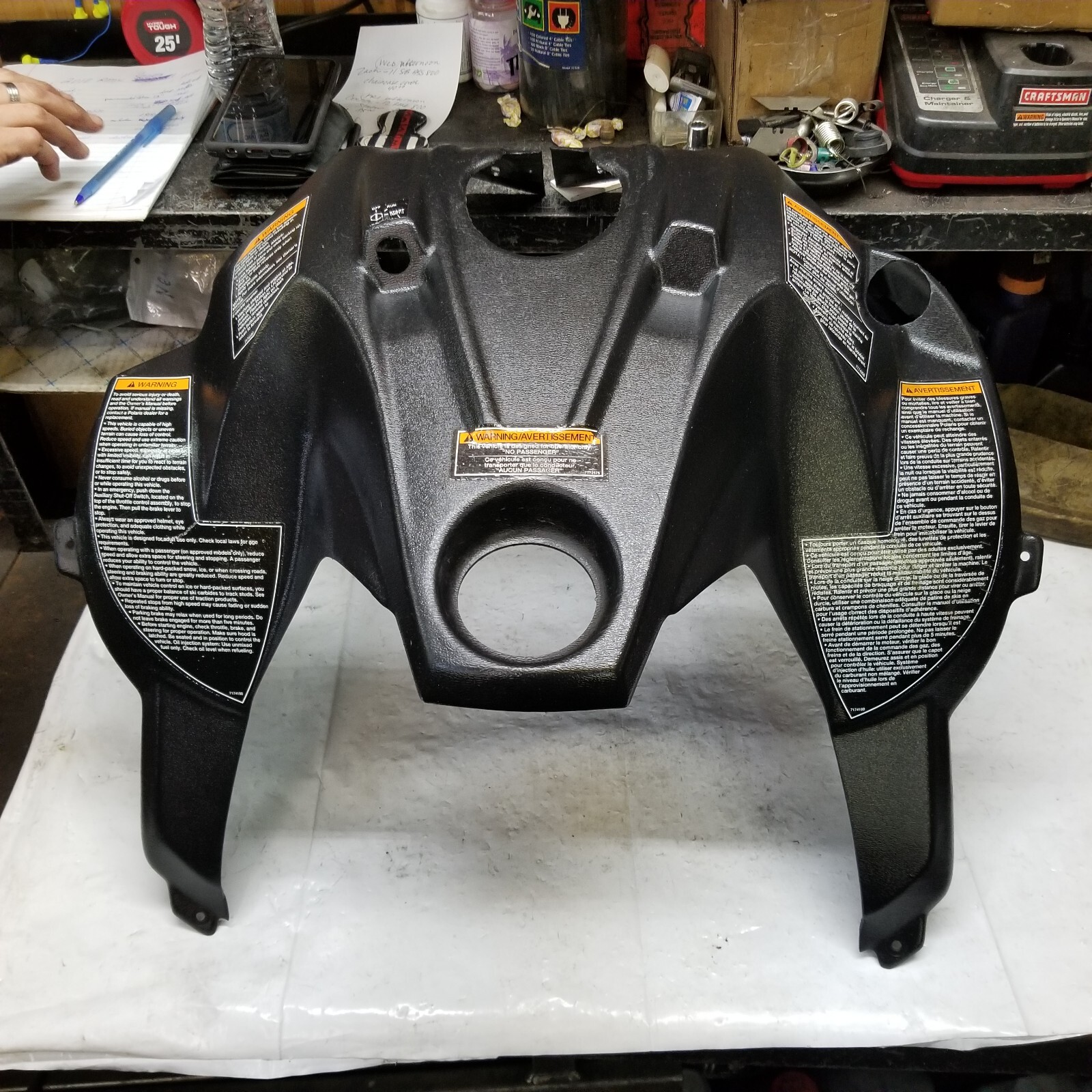 2009-2011 Polaris Dragon RMK Shift 600 700 800 dash gas tank console ...