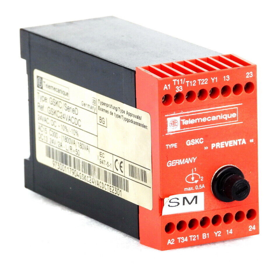 TELEMECANIQUE PREVENTA GSKC SERIE D INDUSTRIAL SAFETY RELAY GSKC 120V ...