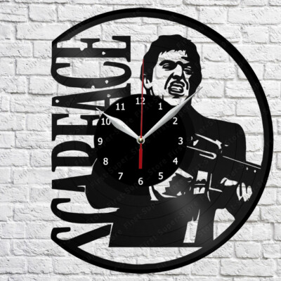 Scarface Tony Montana Vinyl Clock Record Wall Clock Decor Fan Art Home ...