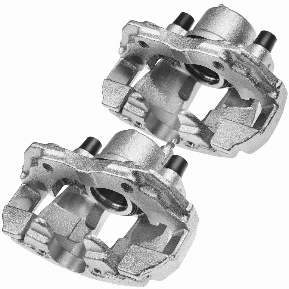Pair Front Disc Brake Caliper with Bracket for Ford Focus 2012-2018 ...