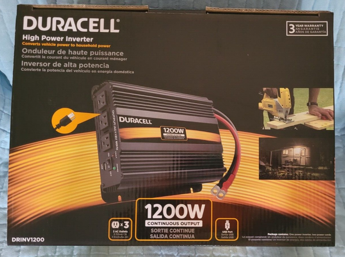 Duracell High Power Inverter 1200W - Black/Red for sale online | eBay