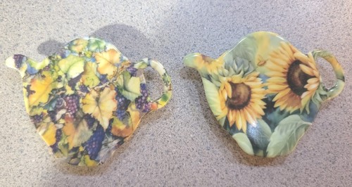 2 Melamine Tea Bag Holders, Italian Made, Teapot Shaped | eBay