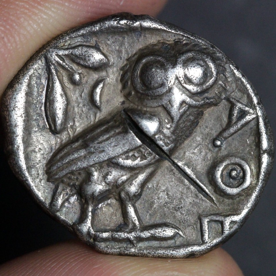 Athens Tetradrachm Ancient Greek Silver Coin 440BC Athenian Owl Mass ...