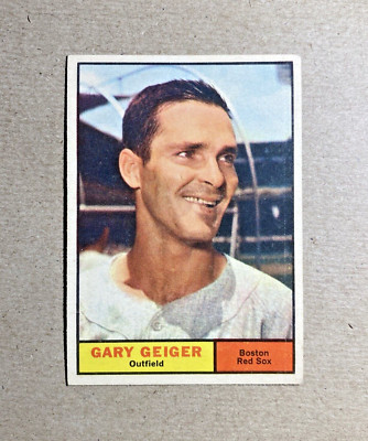 1961 Topps #33 Gary Geiger Red Sox Vintage Baseball Card! EXMT+ | eBay