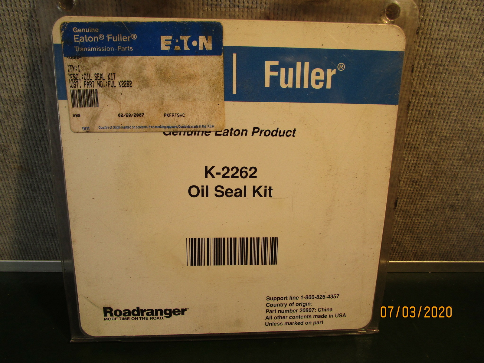 Eaton Fuller Oil Seal Kit K-2262 | eBay