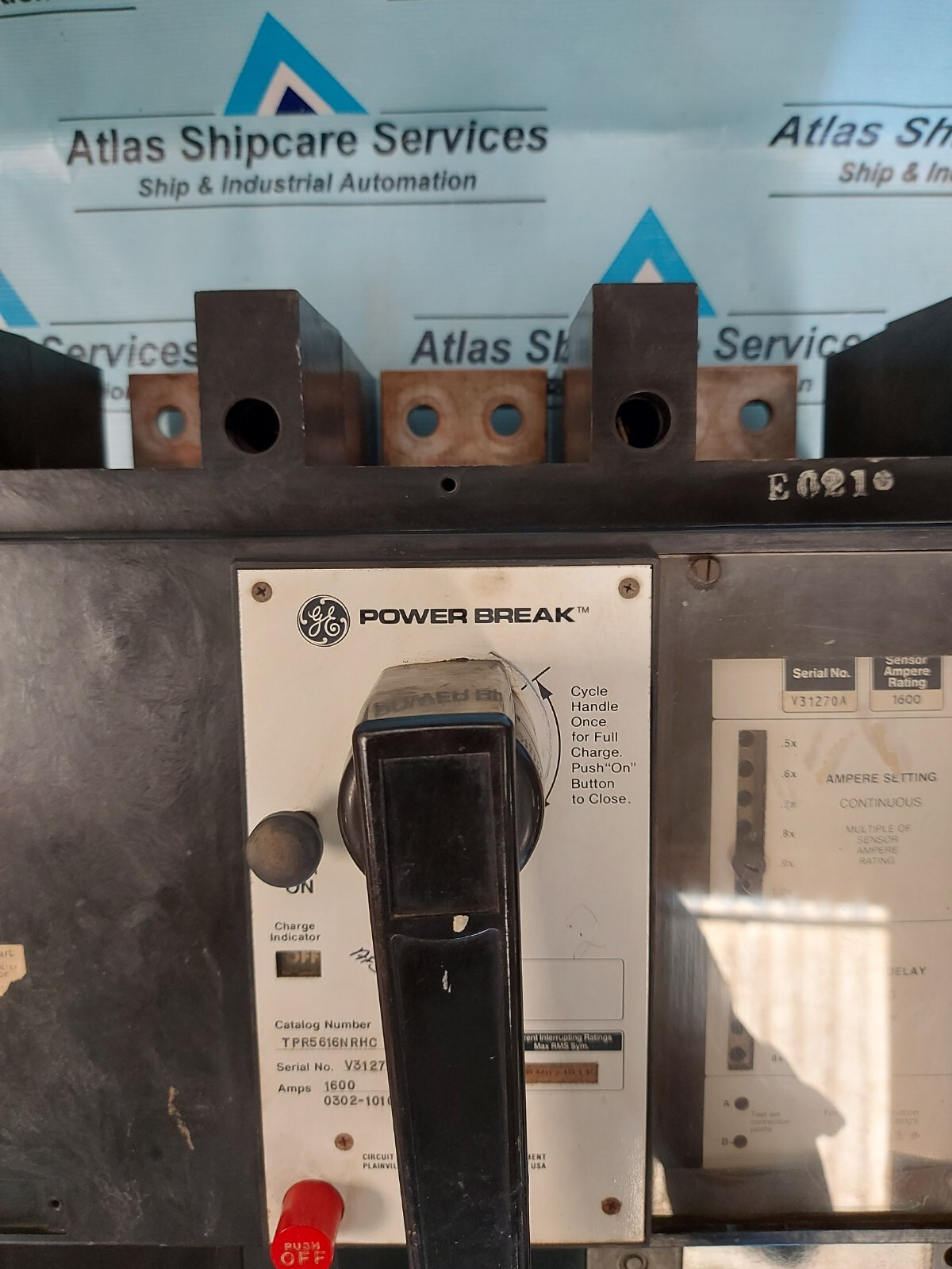 GE POWER BREAK TPR5616NRHC 1600 AMP INDUSTRAL CIRCUIT BREAKER 3 POLES ...